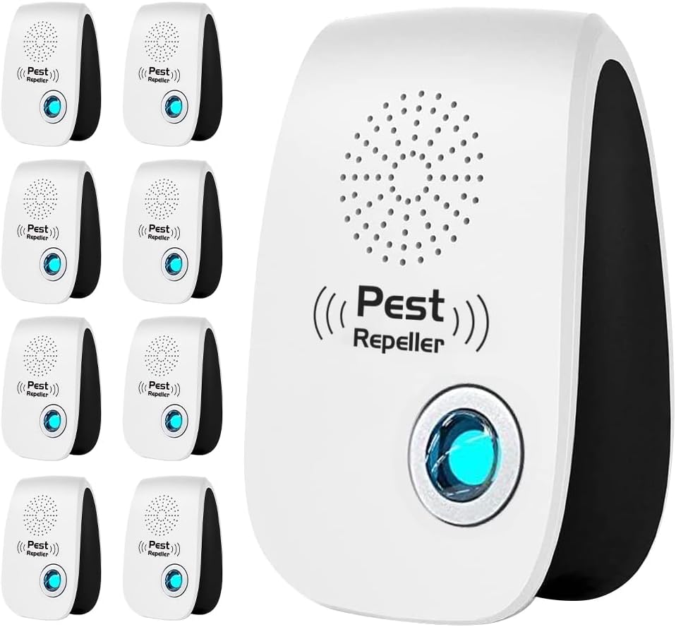 Amazon.com: Toyukia 2023 Upgraded Dual Ultrasonic Pest Repeller 8 Pack ...