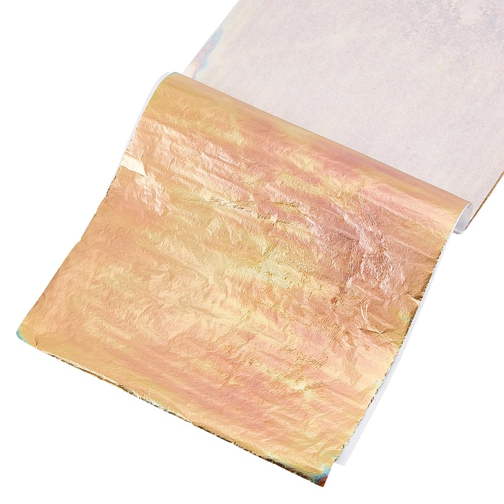 300 Pieces Gold Foil Sheets Metallic Gold Foil Leaf Paper Imitation ...
