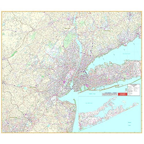 New York Tri-State (State Wall Maps): Kappa Map Group: 9780762538768 ...