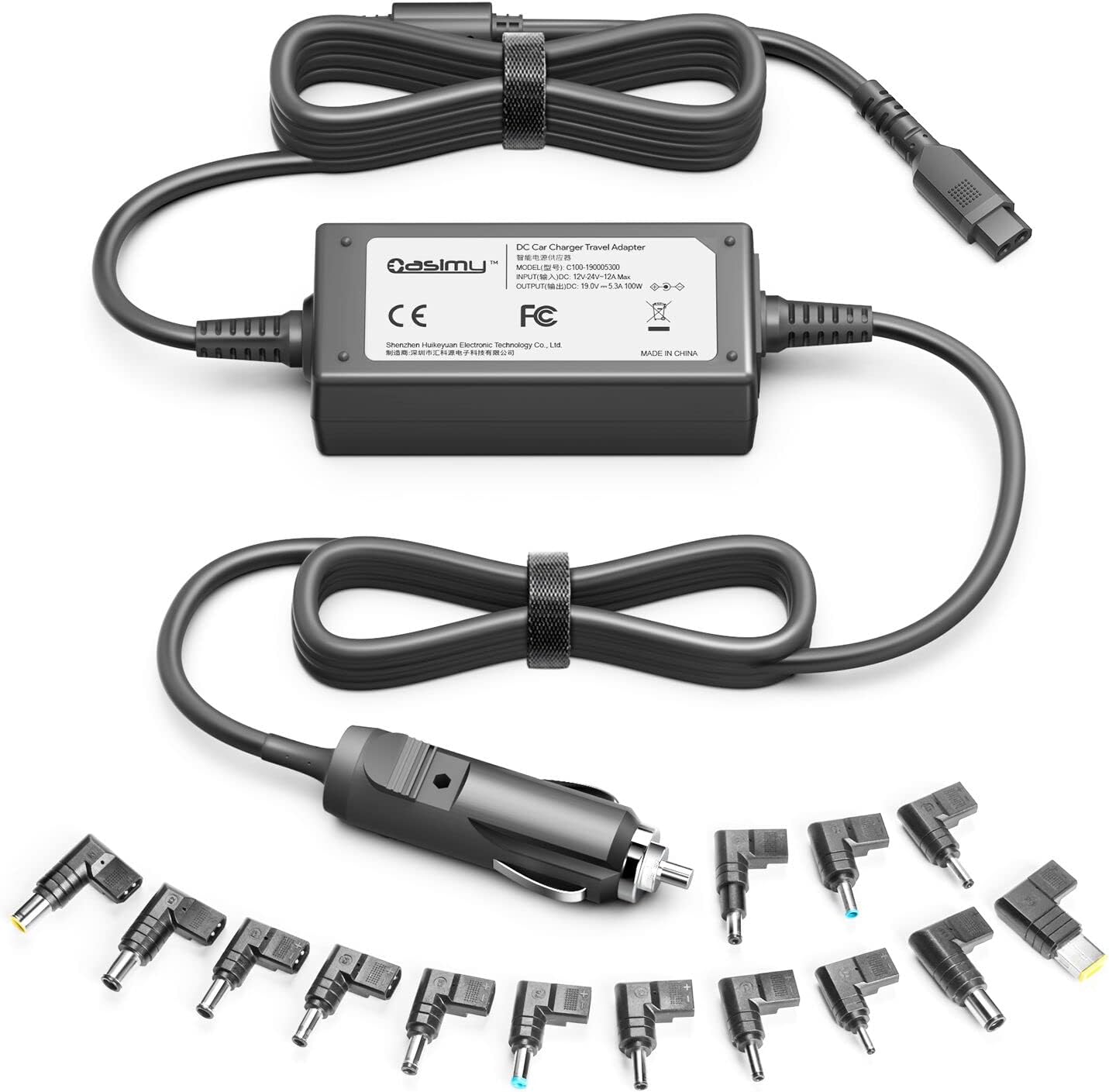 Amazon.com: KFD 100W Universal Car Charger 12V-24V DC Adapter for ...