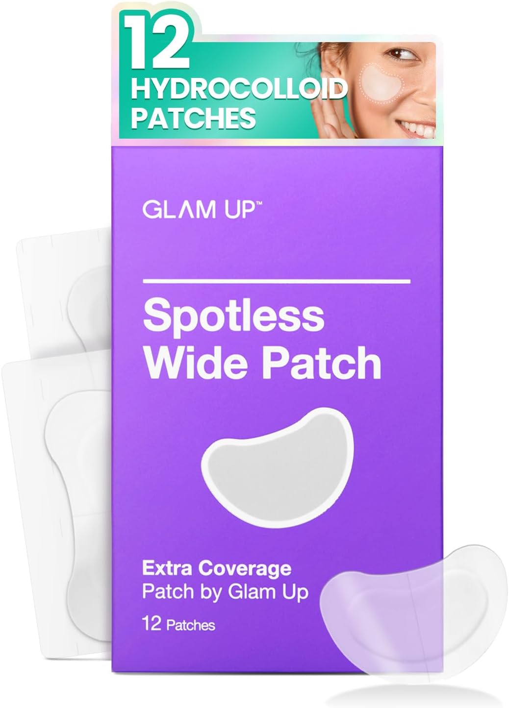 Amazon.com: GLAM UP Spotless Patch - Hydrocolloid Spot Patch for Wide ...