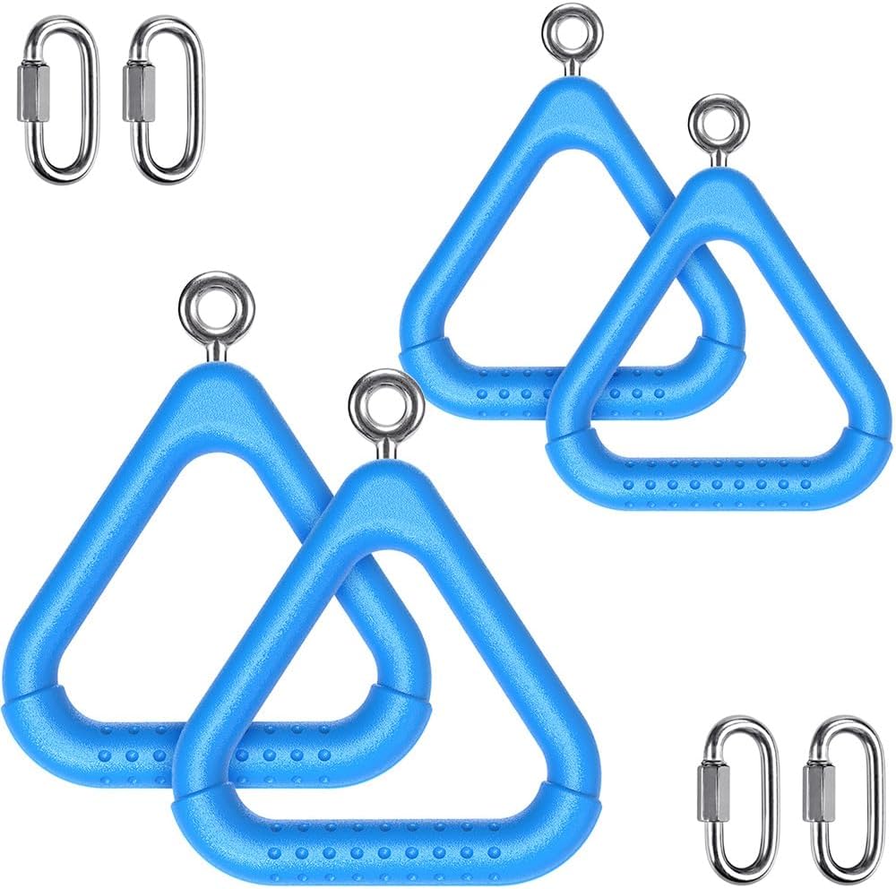 Amazon.com: Safe Kidz 18" Trapeze Swing Bar Rings 48" Heavy Duty Chain ...
