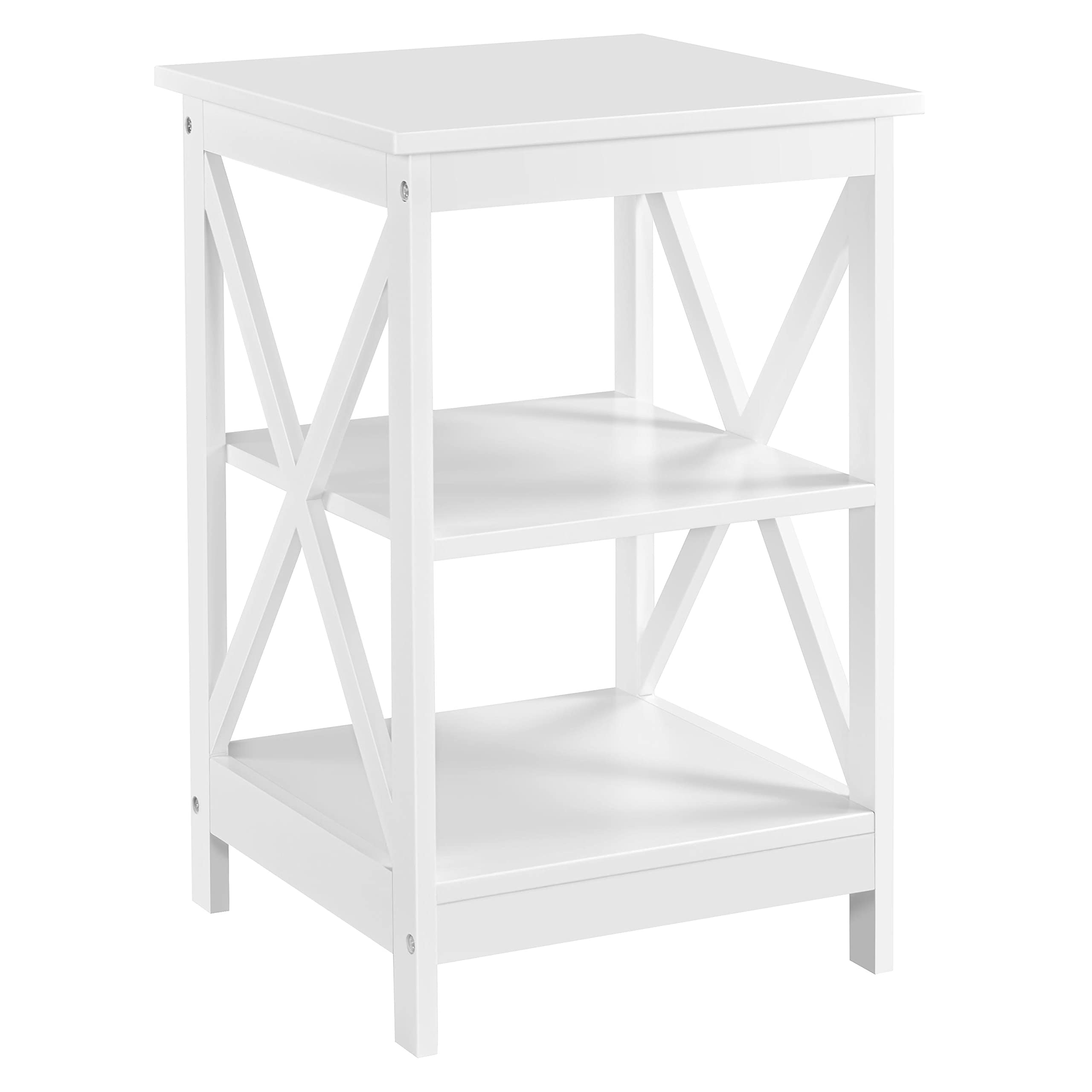 Buy Yaheetech 3 Tier Sofa Side End Table With Shelf X Shape Chair Side
