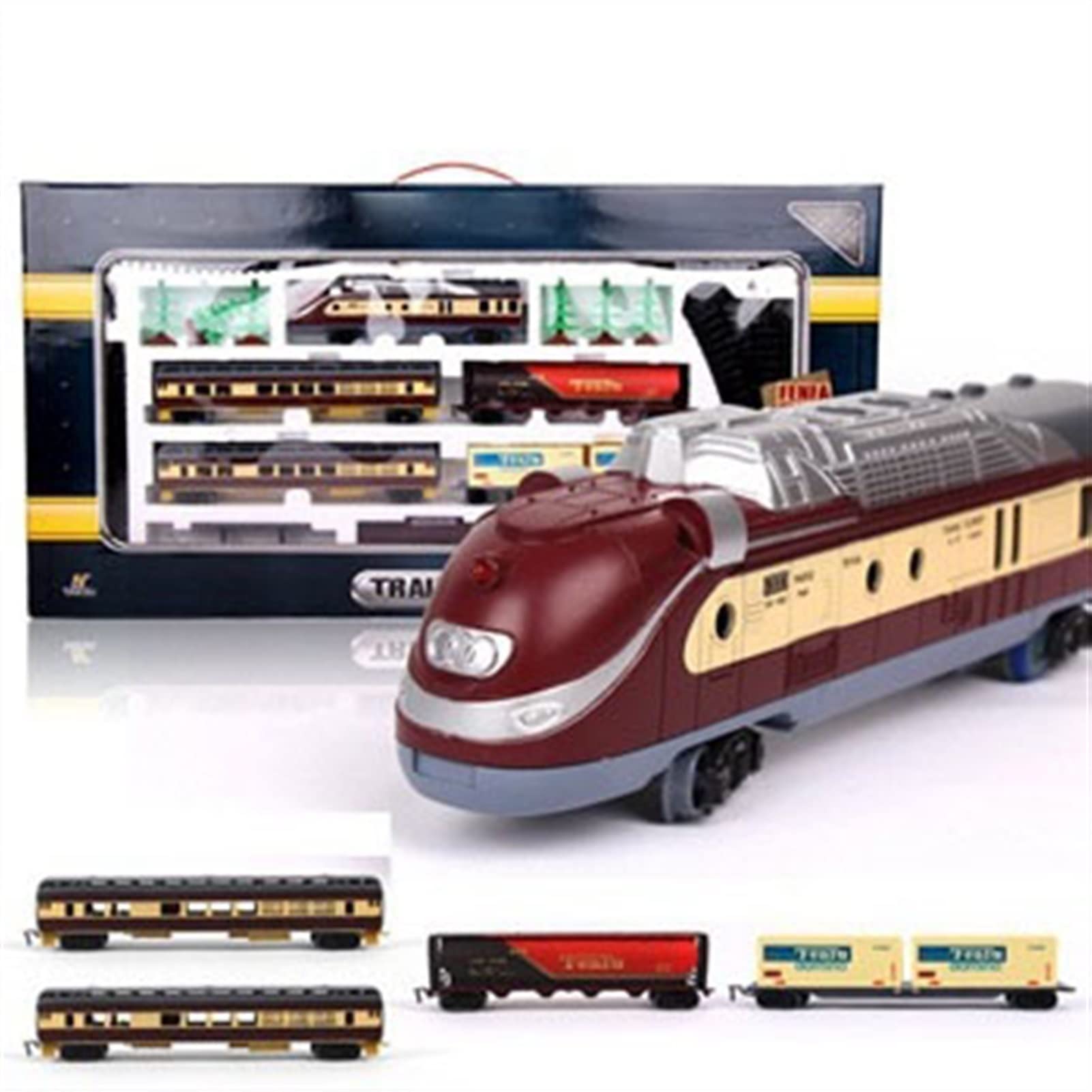 Buy Bmwjrzd LIUYI Classical Electric Light Train Railway Set Fenfa ...