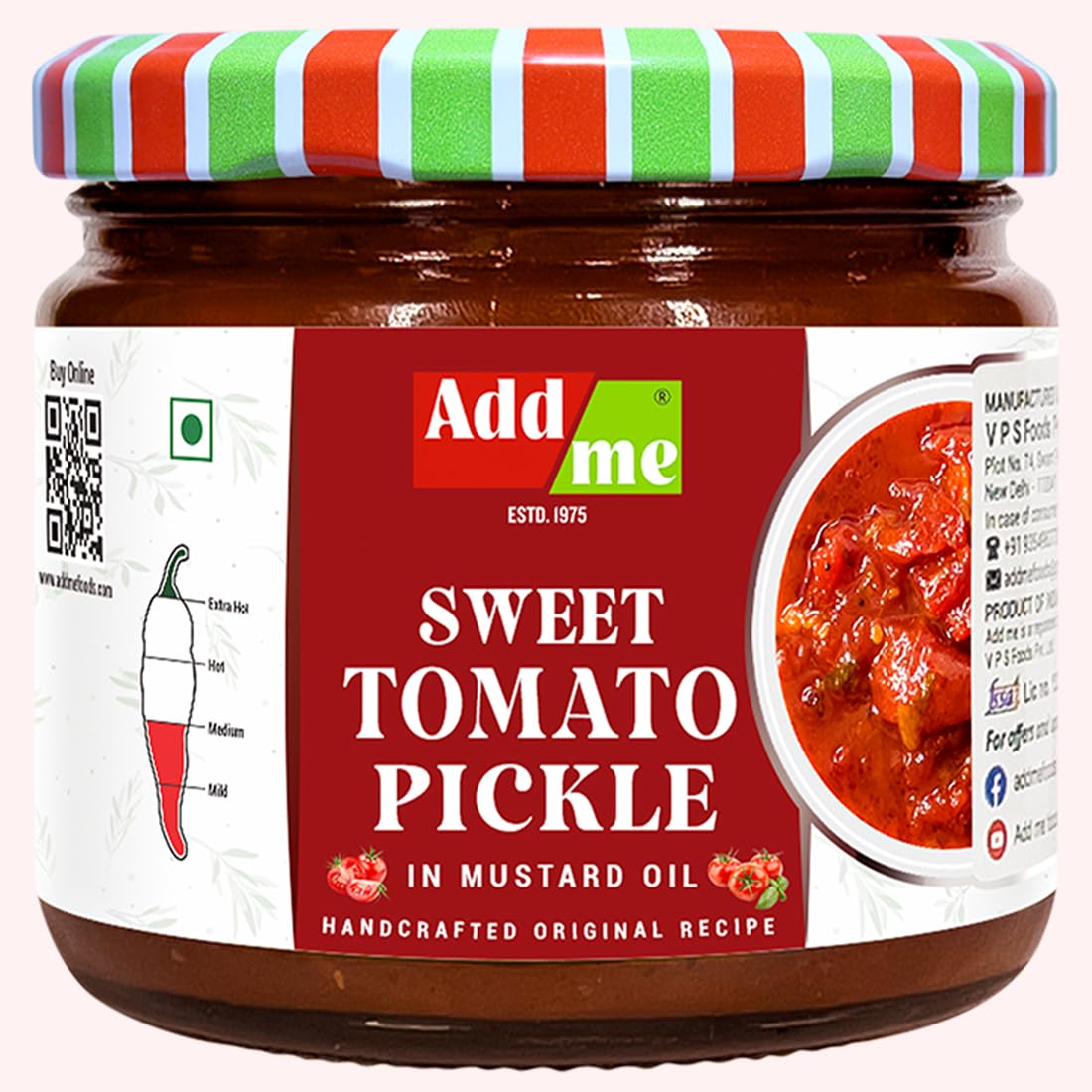 Add Me Sweet Tomato Pickle in mustard oil 300gm | meethi tamatar ka ...