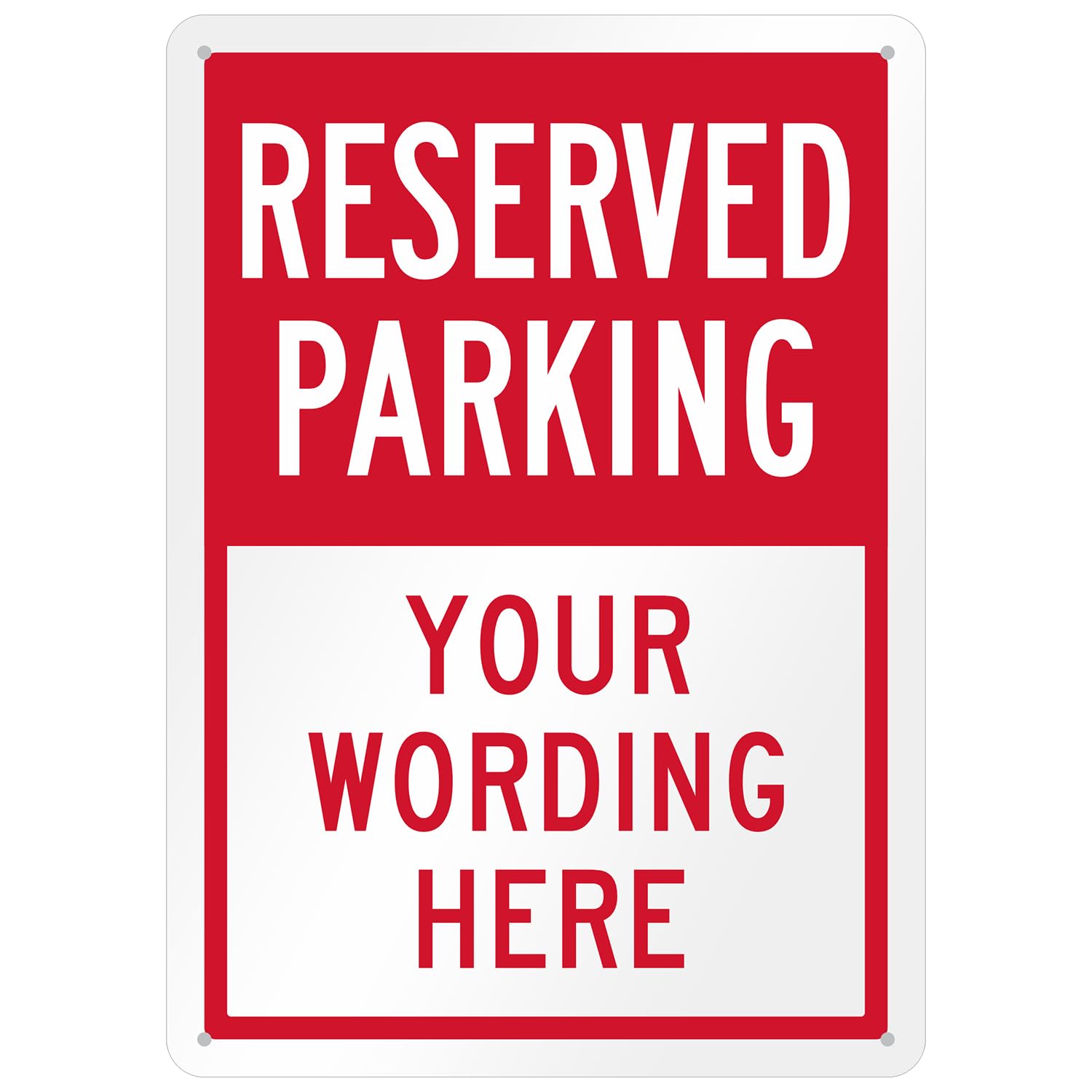 Amazon.com: SmartSign Custom Reserved Parking Sign - 10"x14" Laminated ...