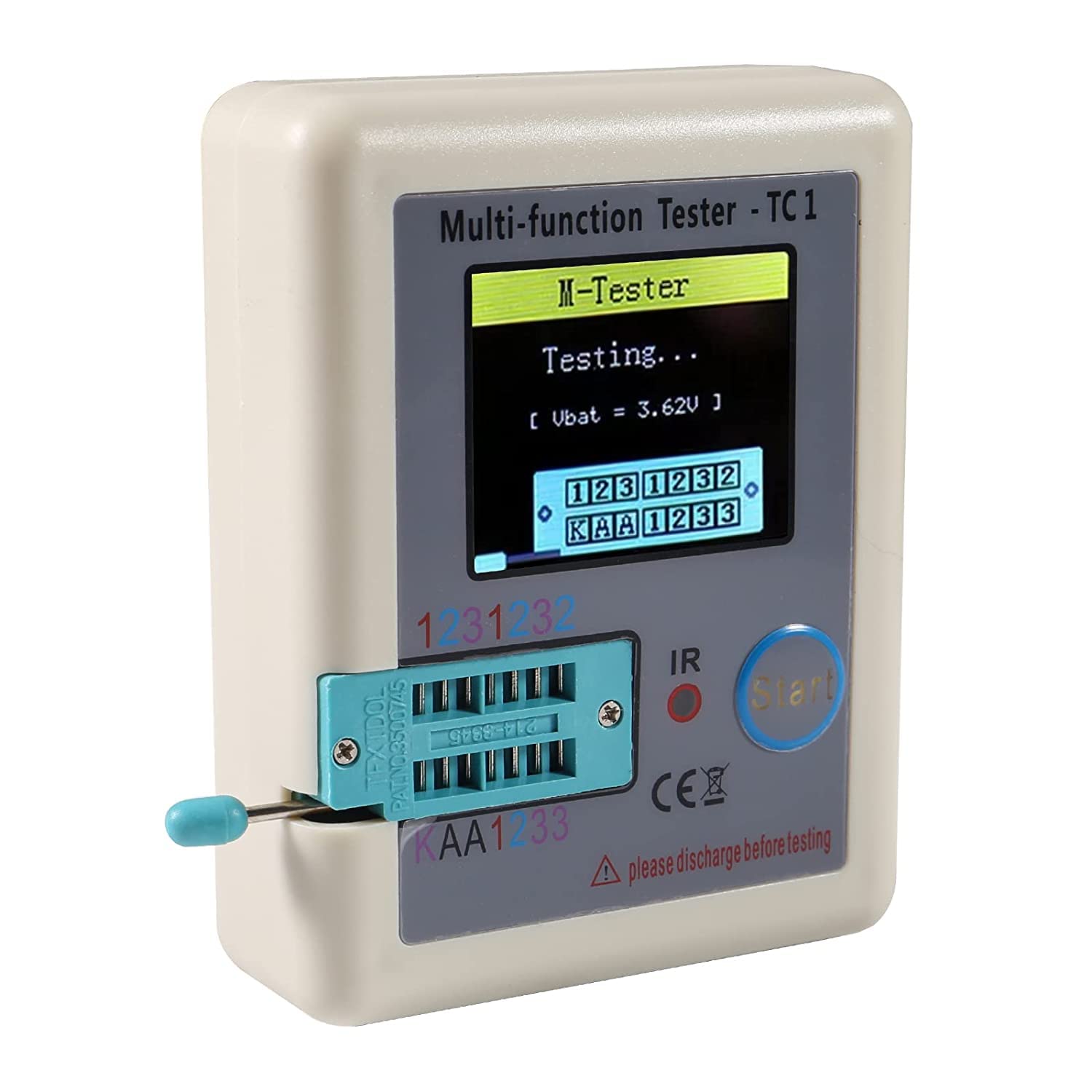 Snapklik.com : Transistor Meter LCR-TC1 Multi-Function Tester 1.8" Full ...