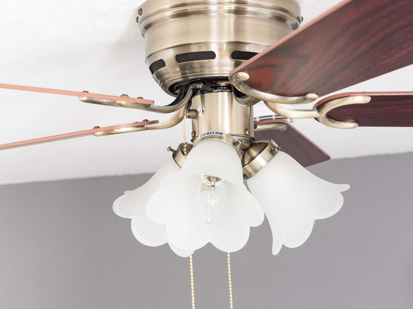 Bad 80s Brass Ceiling Fan