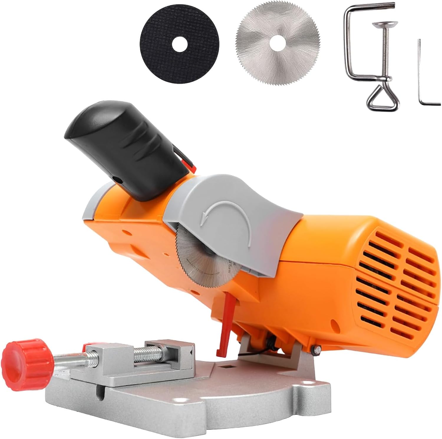 Mini Benchtop Miter Saw, Portable Cut Off Machine with Steel Blade and ...