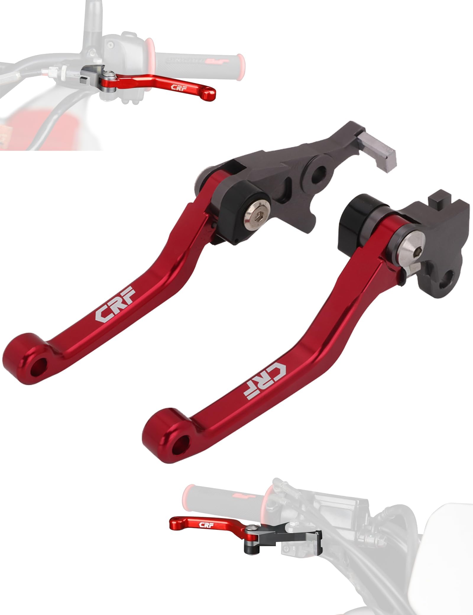 Amazon.co.jp: 自動スプリング防摔アルミ合金改造ブレーキクラッチレバーは Honda CRF250L(MD47) CRF250M ...