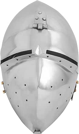 Amazon.com: Lord of Battles Medieval Bascinet Helmet Knight Armor ...