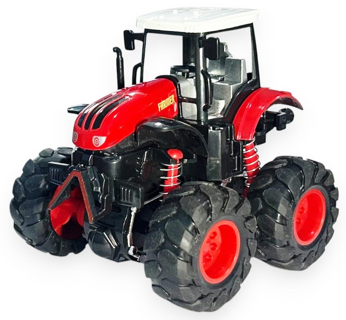 Amitasha Friction Power Die-Cast Tractor Toy for Kids 3-12 Years 4WD ...