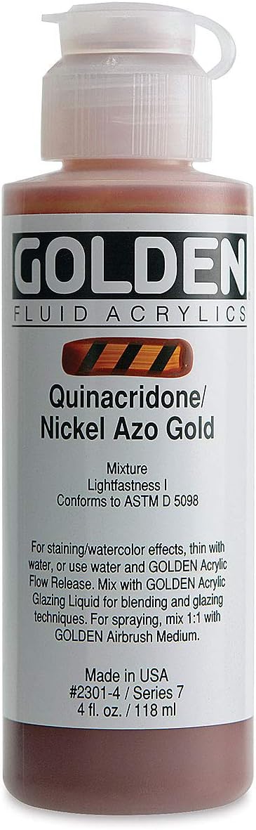 Or 0002301-4 4 oz - 118ml - Fluid Peinture acrylique Color Paint Bottle ...