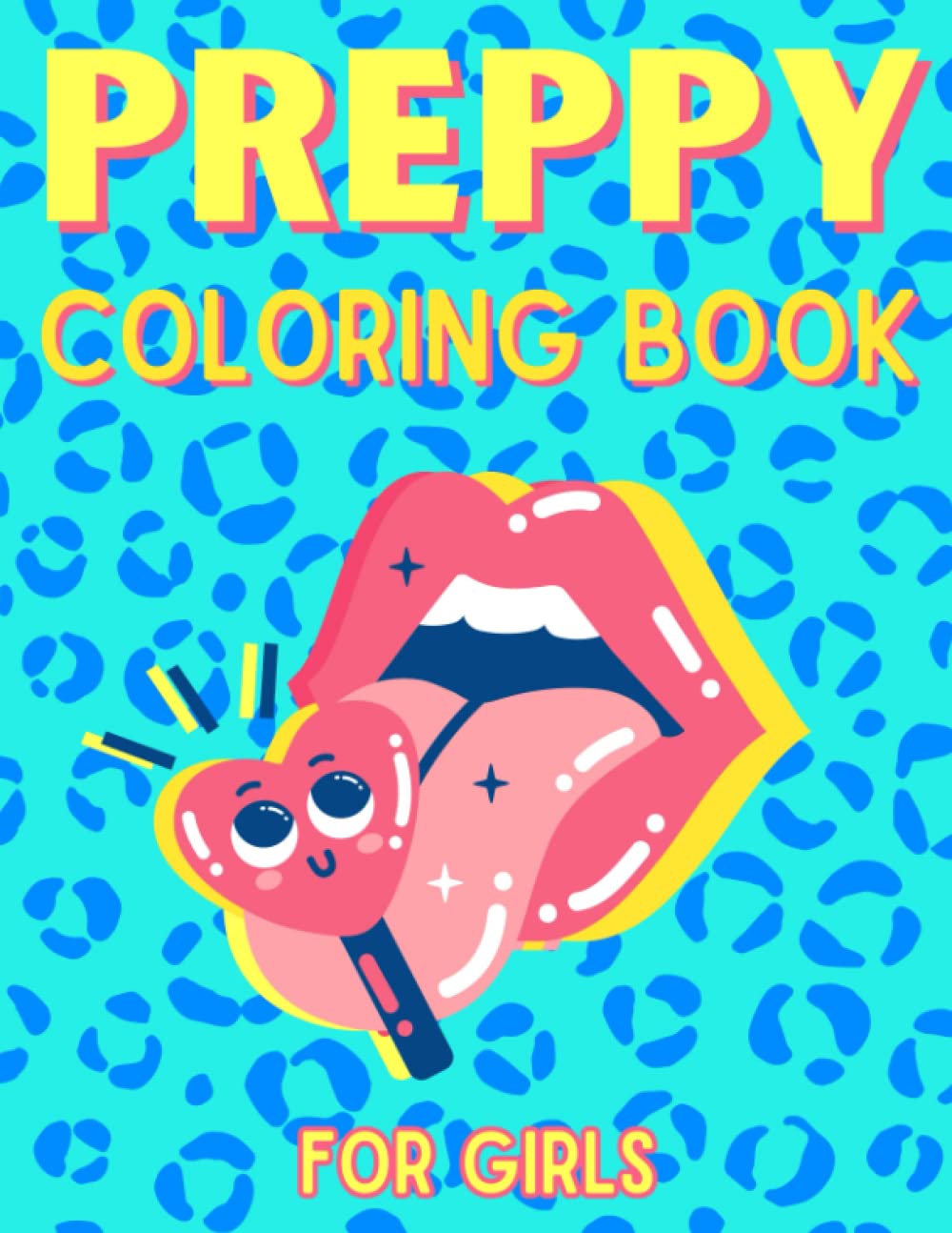 Preppy Coloring Book for Girls: Trendy and Cute Aesthetic Designs for ...
