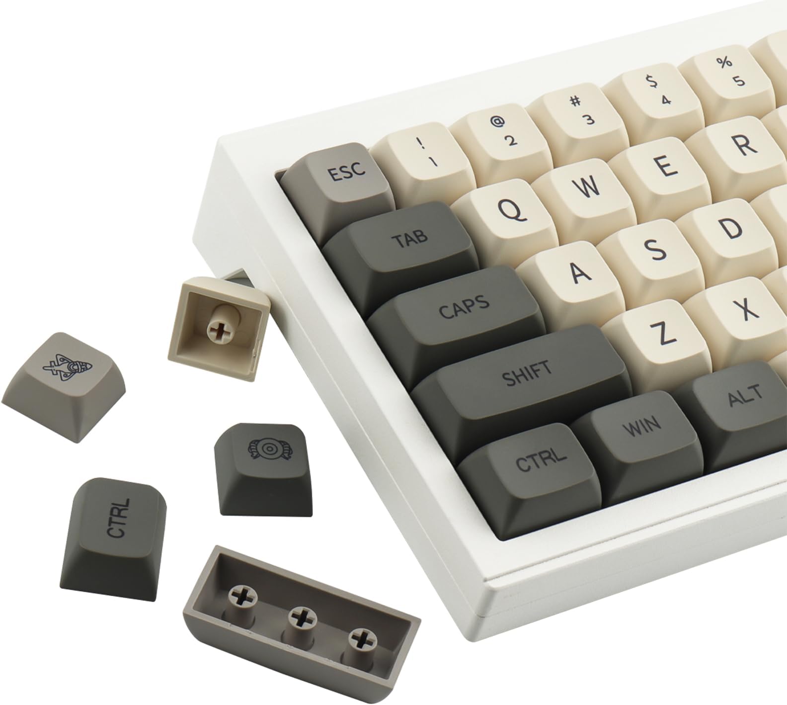 Amazon.com: Hyekit PBT Keycaps - XDA Profile Keycaps, 124 Keys Retro ...