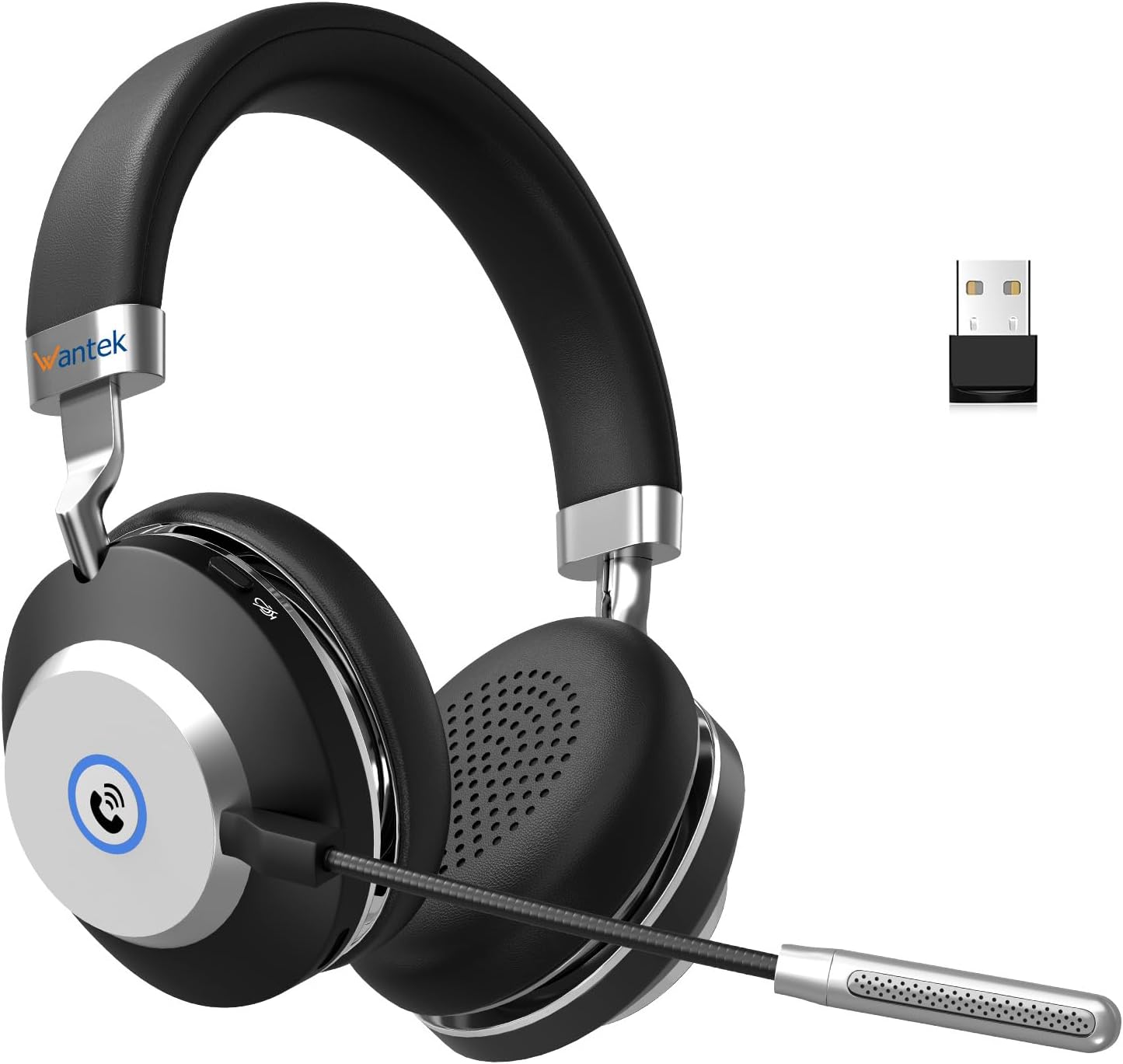 Amazon.com: Pointcinco Bluetooth Headset with AI Noise Canceling ...