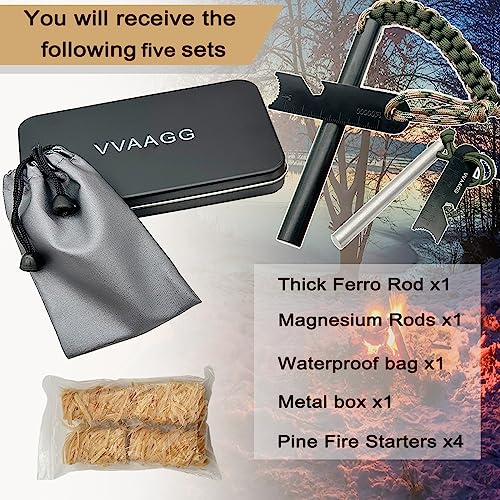 Snapklik.com : VVAAGG Flint And Steel Fire Starter Kit Survivor, 3/8 ...