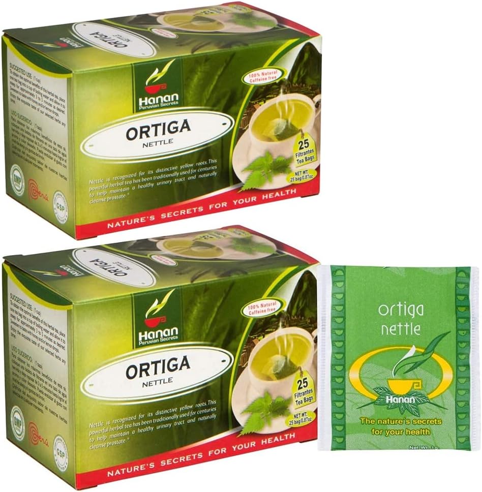 Amazon.com : Hanan Nettle Tea - 25 Tea Bags of Stinging Nettle Leaf and ...