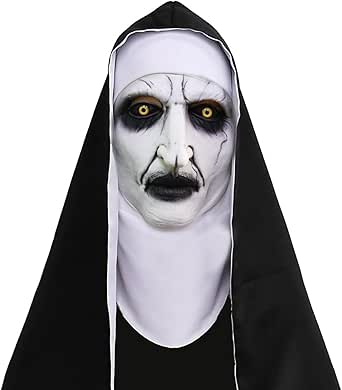 Amazon.com: Samherome Scary Nun Mask - Halloween Party Cosplay Latex ...