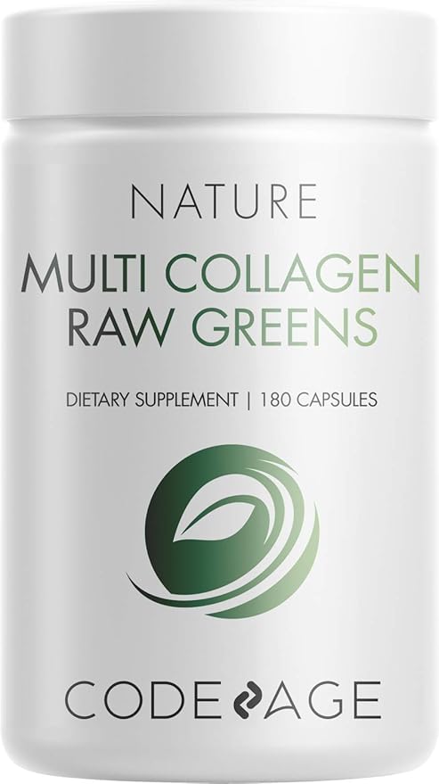 Codeage Multi Collagen Greens Complex - Multi Collagen Peptides ...