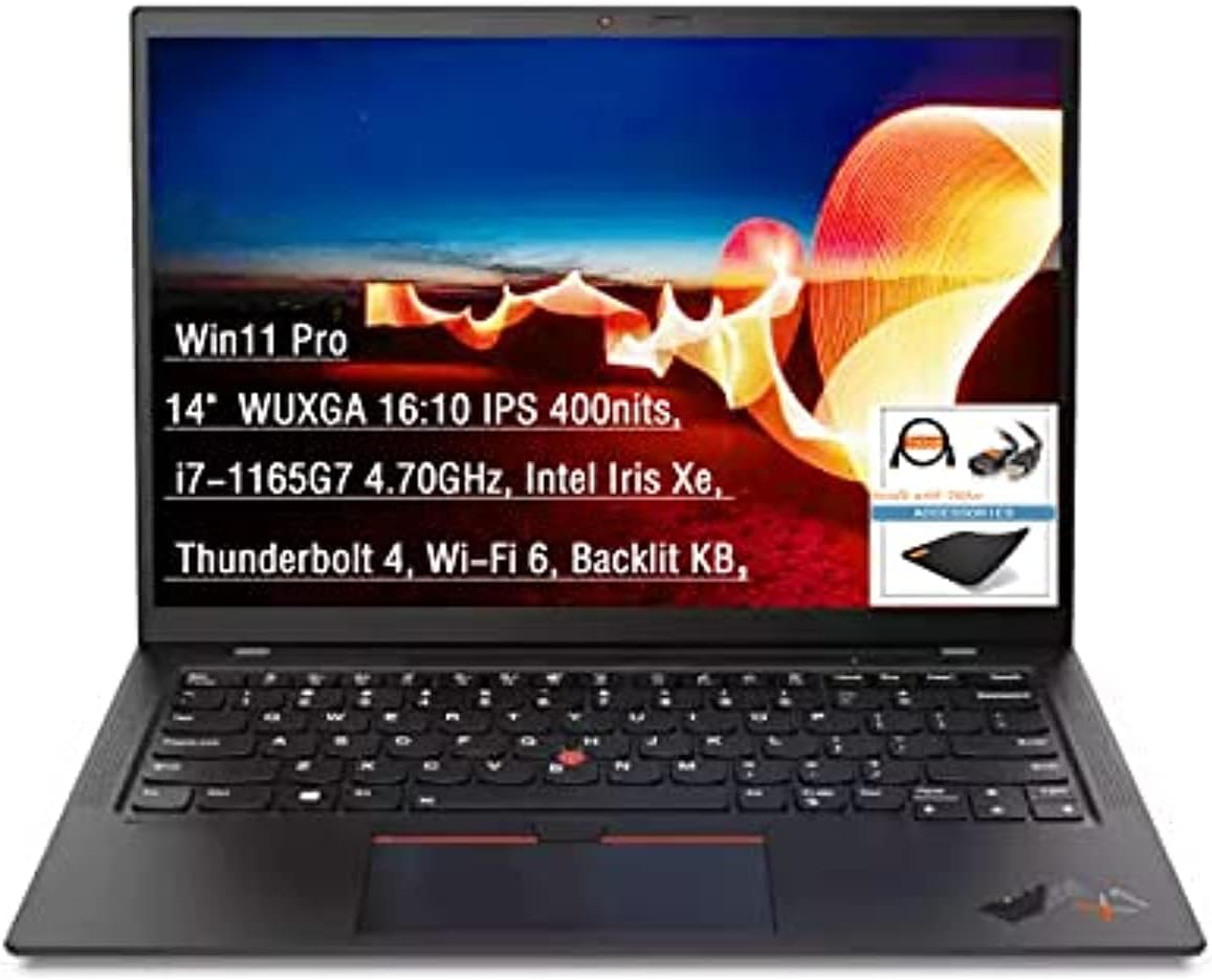 Amazon.com: Lenovo ThinkPad X1 Carbon Gen 9 Ultrabook Laptop, 14 ...