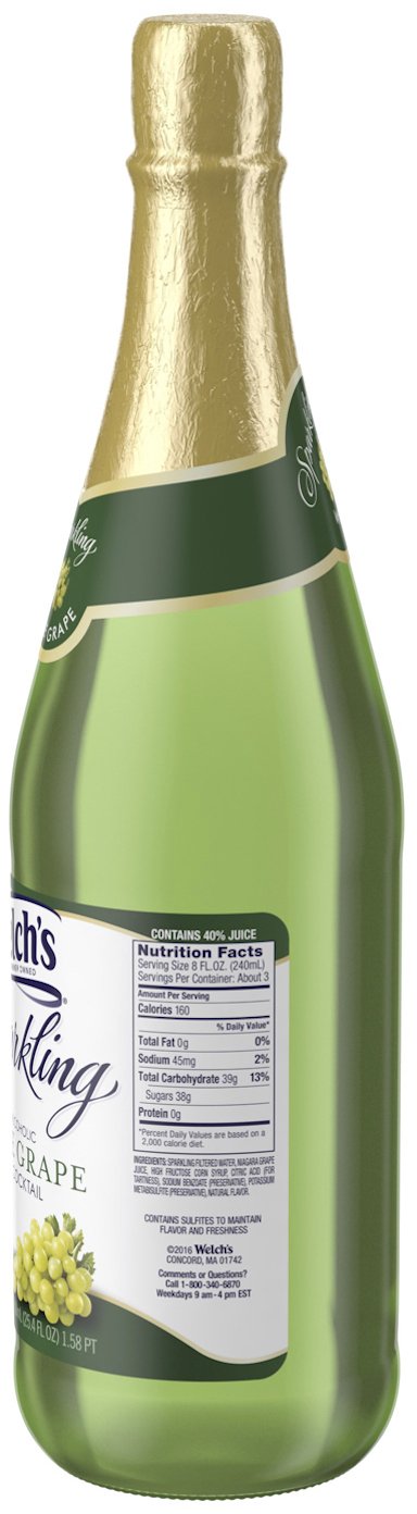 Sparkling Grape Juice Bottle