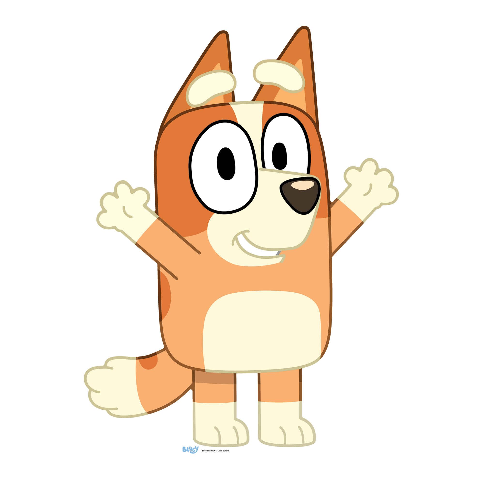 Amazon.com: Star Cutouts SC4464 Bingo Cardboard Cut Out - Bluey Theme ...