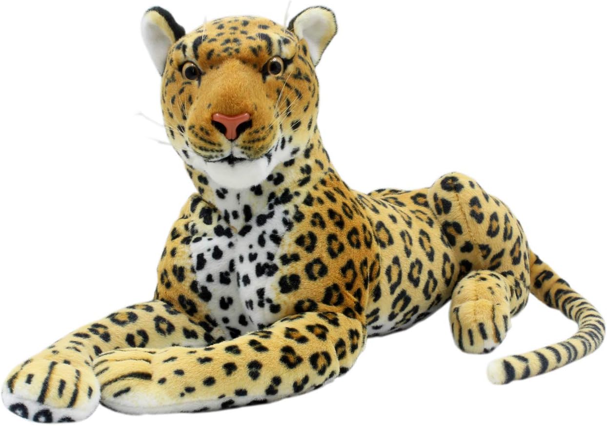 Amazon.com: TAGLN Stuffed Animals Lying Leopard Toys Plush Cheetah (18 ...