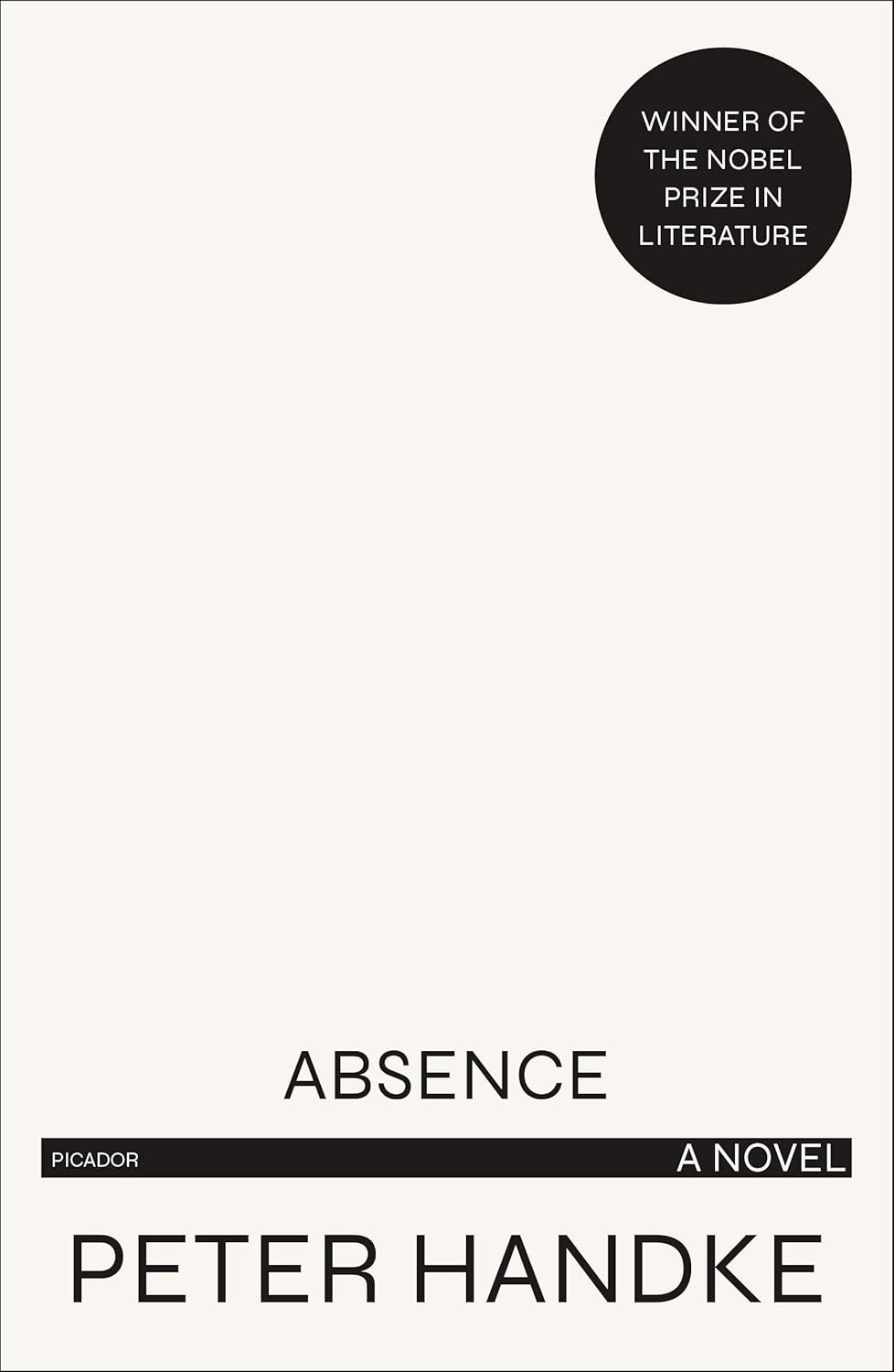 Absence: A Novel: Handke, Peter, Manheim, Ralph: 9780374527631: Amazon ...