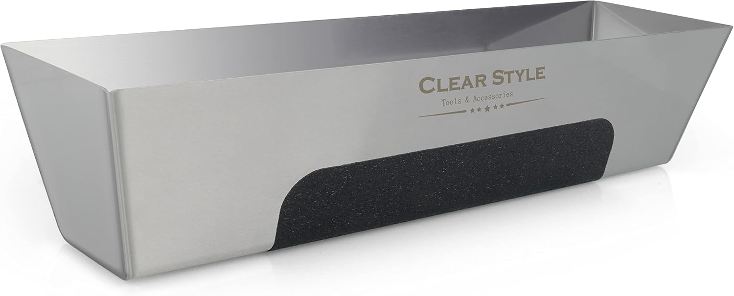 Clear Style Stainless Steel Mud Pan – 14 Inch (1 Pack) | Heavy-Duty ...
