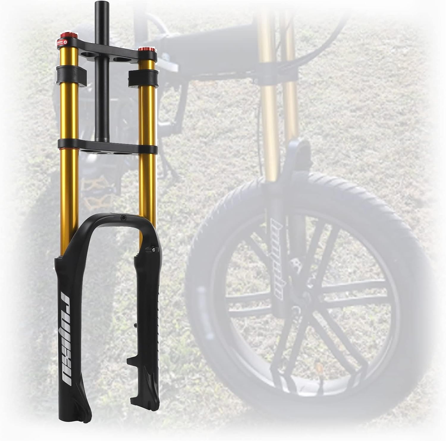 QHIYRZE Fourche De Vélo 20x4.0'' Fourche De Suspension pour Fat Bike ...