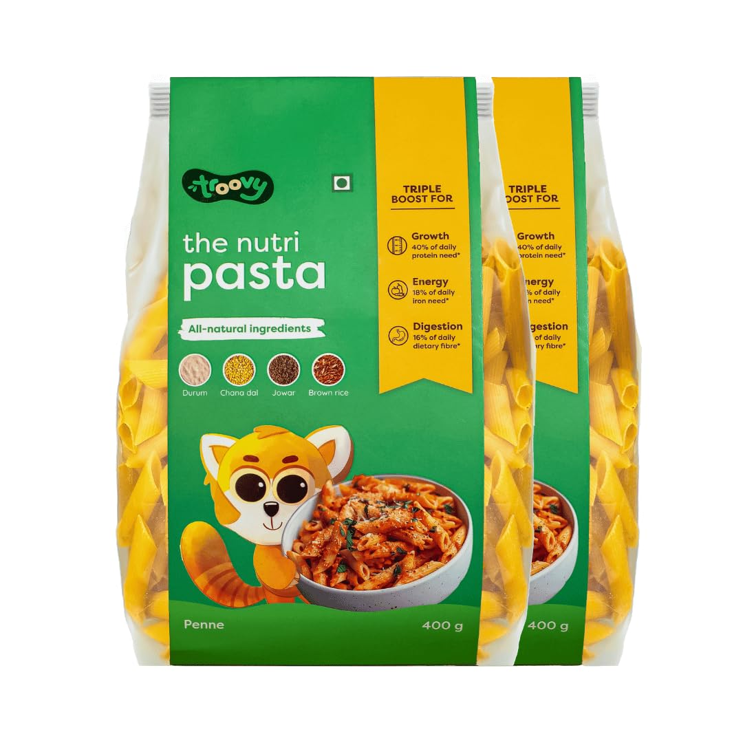 Troovy Millet Penne Pasta (Pack of 2) | Protein & Iron rich | No Maida ...