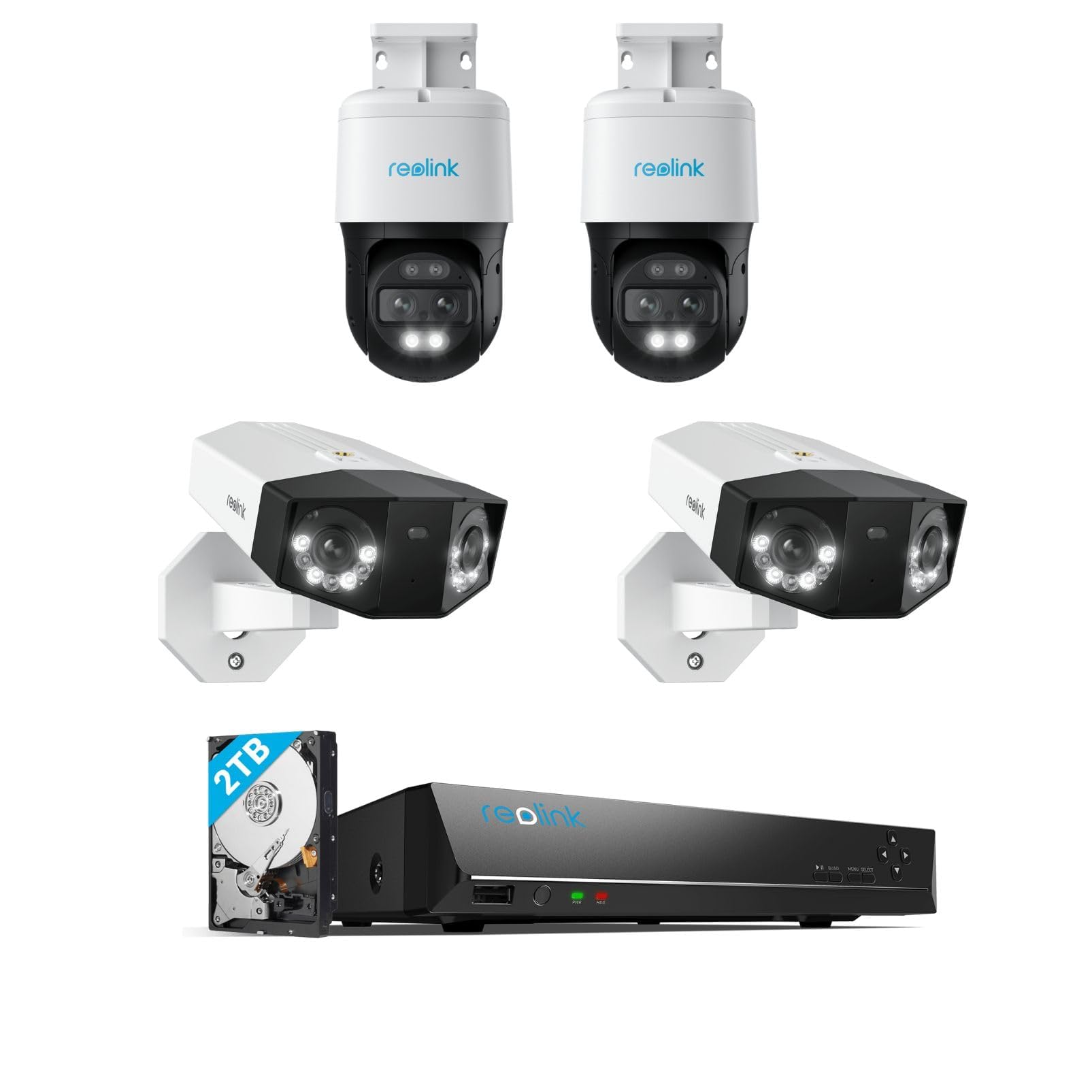 Amazon.com : REOLINK 4K Dual-Lens Security Camera System, 2X Duo 2 PoE ...