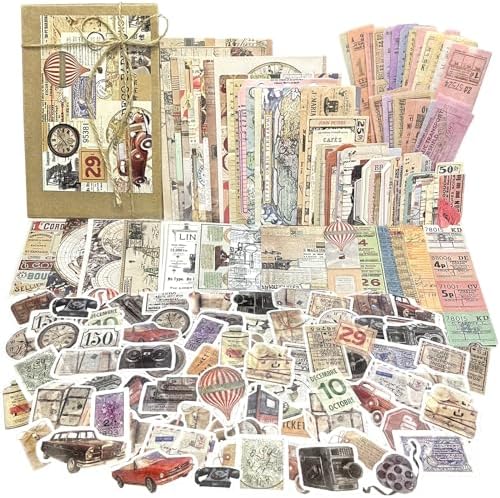 Amazon.com: 40 PCS Lace Scrapbook Stickers Vintage DIY Decorative Paper ...