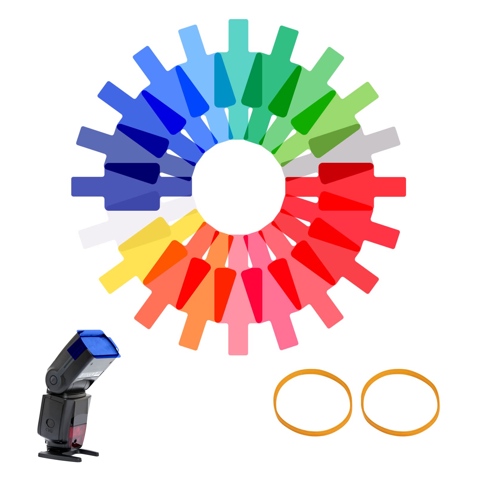 20 Pcs Gel Light Filter Sheet Color Gel Filter Kit, Color Film Plastic ...