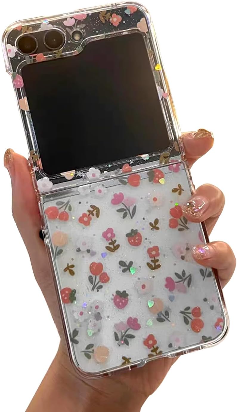 Amazon.com: GO-VOLMON Cute Woman Case for Samsung Galaxy Z Flip 6 ...