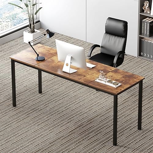 Amazon.com: Need 70.8 Inch Sturdy Computer Desk, Large Study Student ...