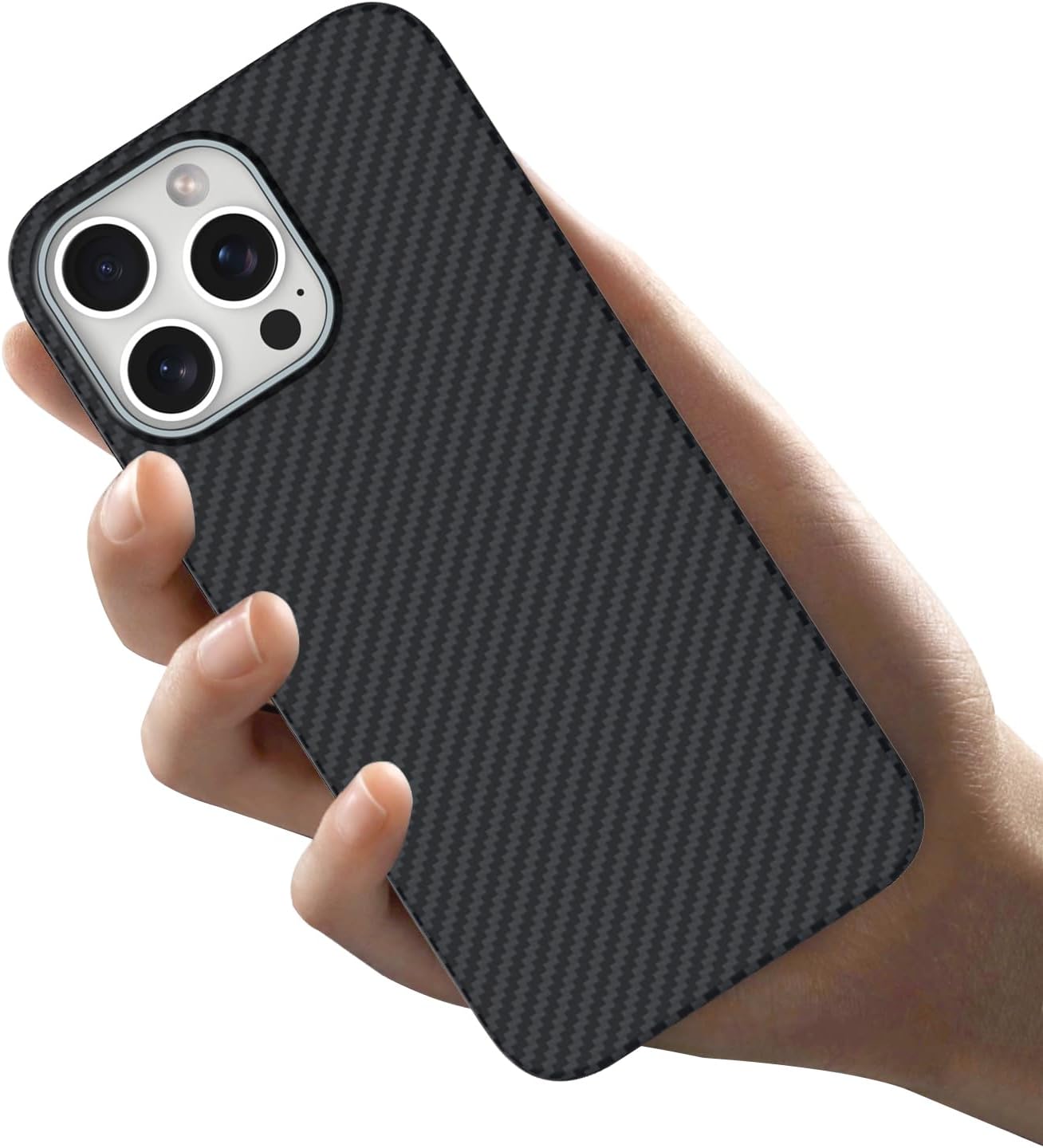 Amazon.com: RIZZ Real Carbon Fiber Phone Case for iPhone 16 Pro Max ...