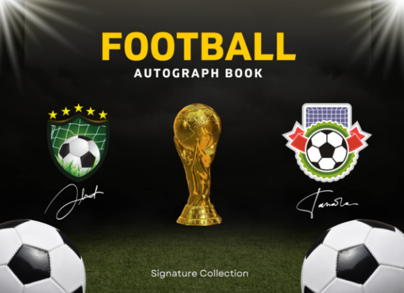 Football Autograph Book: Signature Collection Book | Great Gift for ...