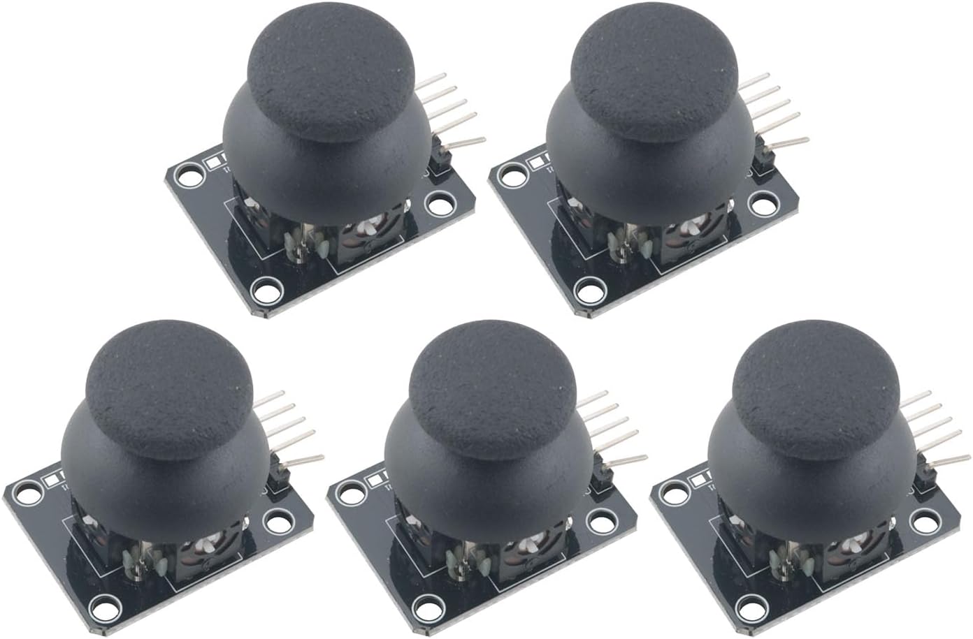 Amazon.com: WELWIK 5PCS Black Dual Axis Joystick Module Game Controller ...