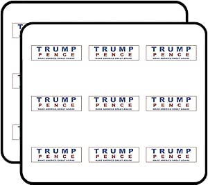 Amazon.com: 2016 Trump Pence Official Campaign Logo White18 Pack 2 ...