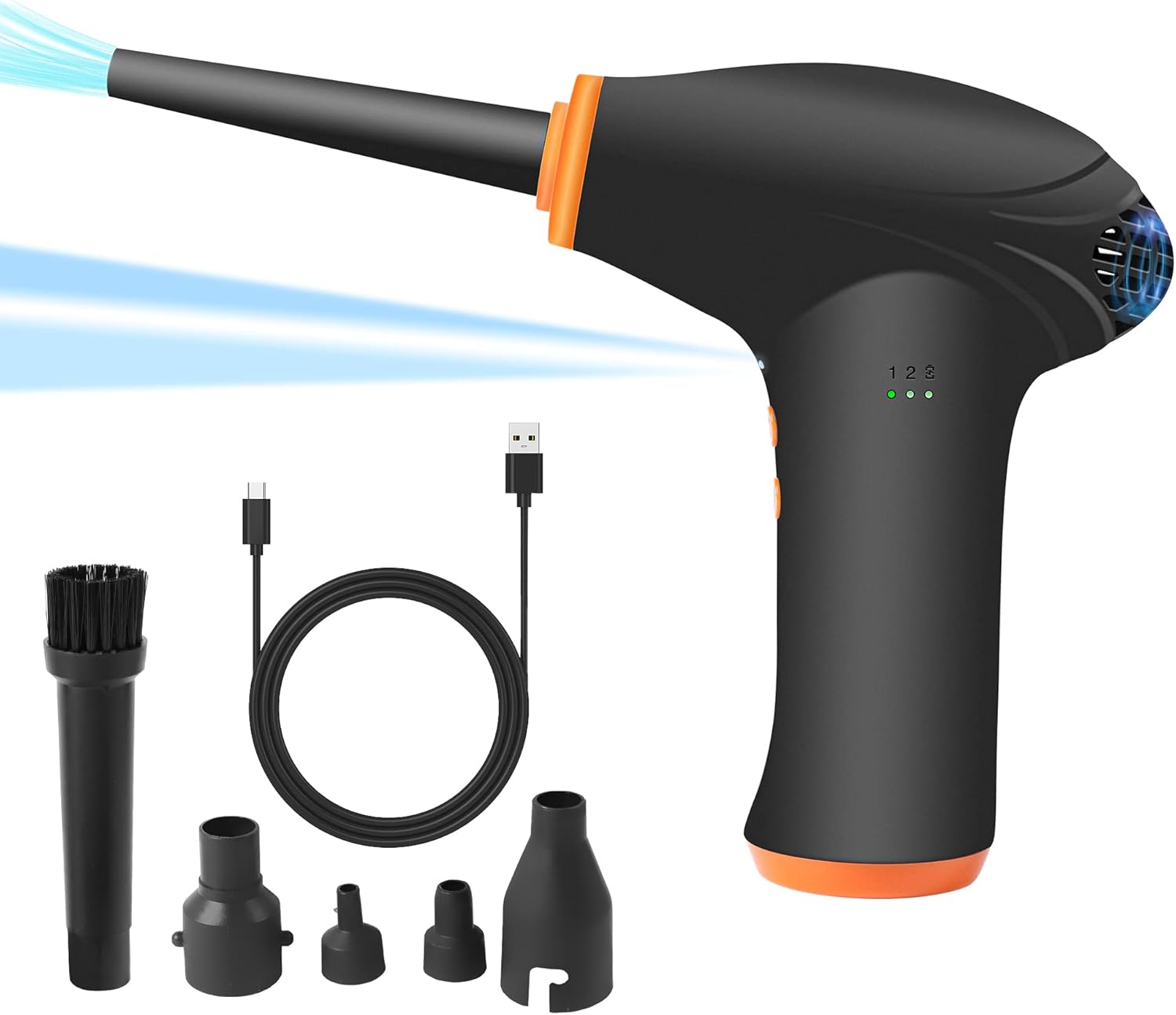 Amazon.com: Compressed Air Duster, 15000mAh Cordless Electric Air ...