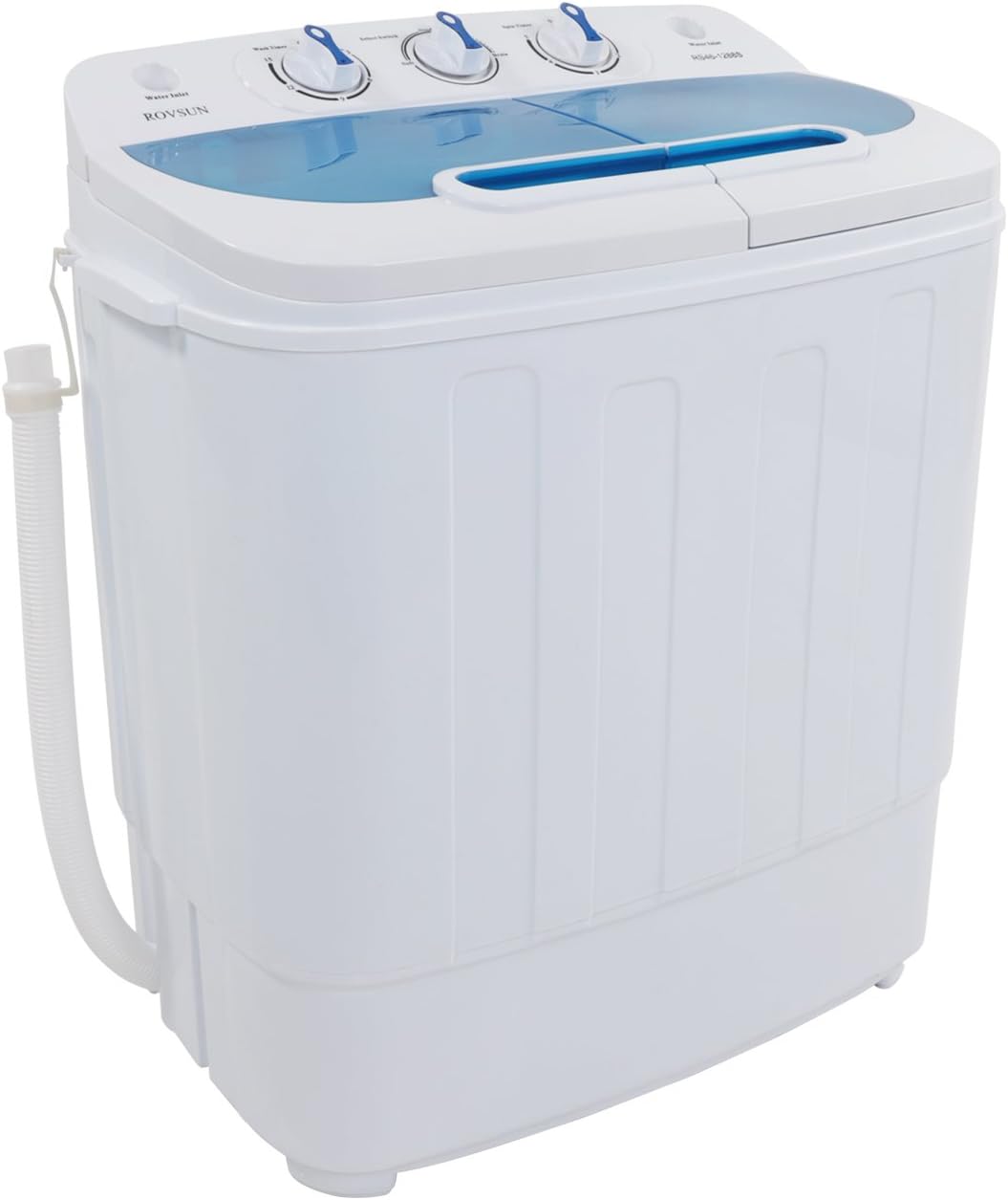 Amazon.com: ROVSUN 15LBS Portable Washing Machine with Draining Pump ...