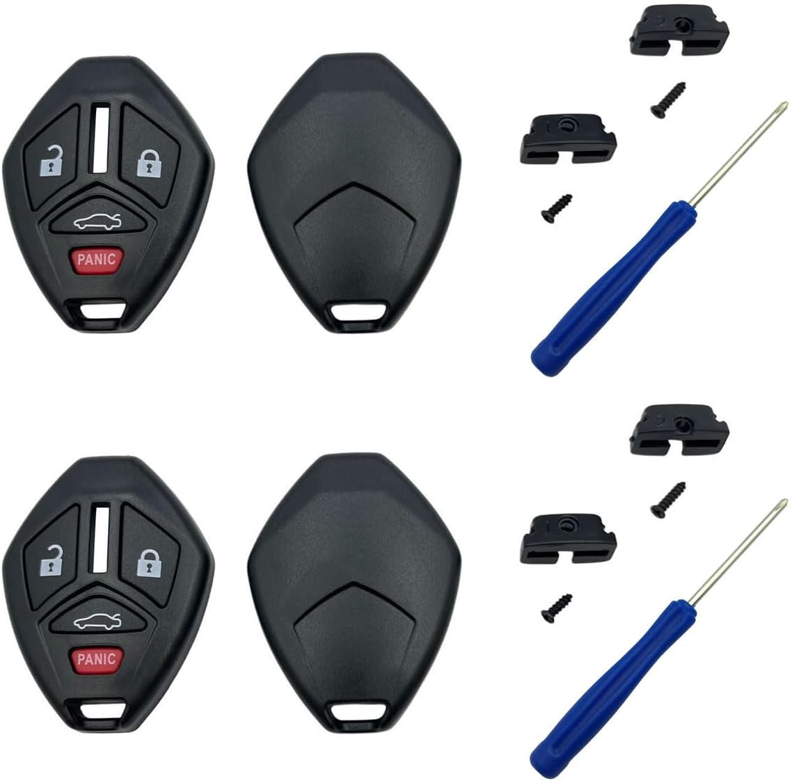 Amazon.com: HERKIOCIO Remote Car Key Fob Cover Case Replacement fit for ...