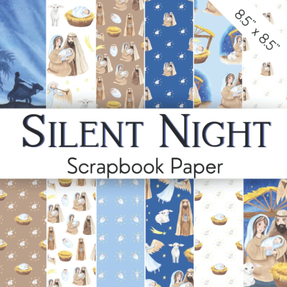 Silent Night Scrapbook Paper Collection With Nativity Scene And Holy | Desertcart INDIA
