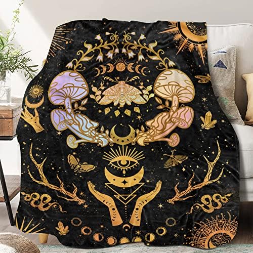 Amazon.com: Buryeah Snake Throw Blanket Gothic Witch Boho Witchy Occult ...