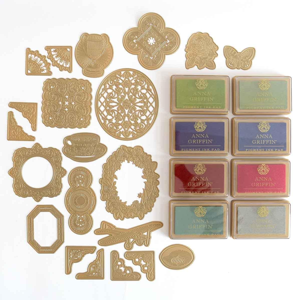 Amazon.com: Anna Griffin Luxury Impression Dies Finishing School Craft ...