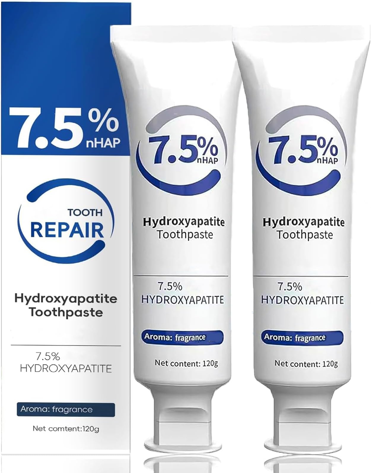 Amazon.com: 2PCS Set 2-Pack Hydroxyapatite Toothpastes for Enamel ...