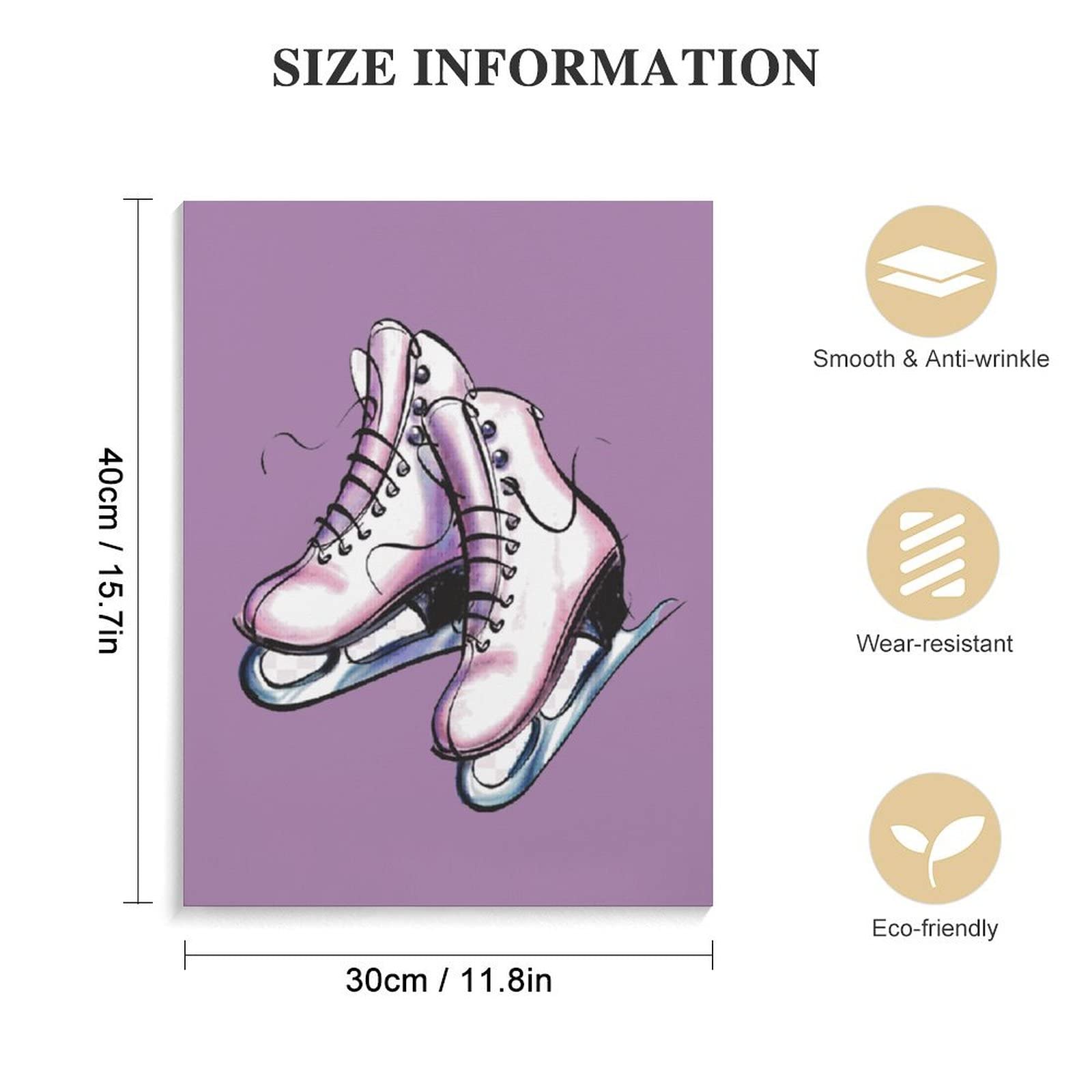 Ice Skates Drawing Hanging