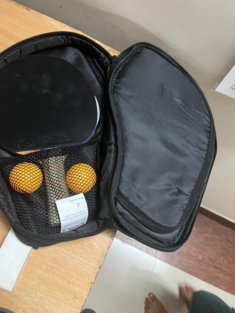 Buy JOOLA Vision Double Padded Ping Pong Paddle Case w/Storage ...